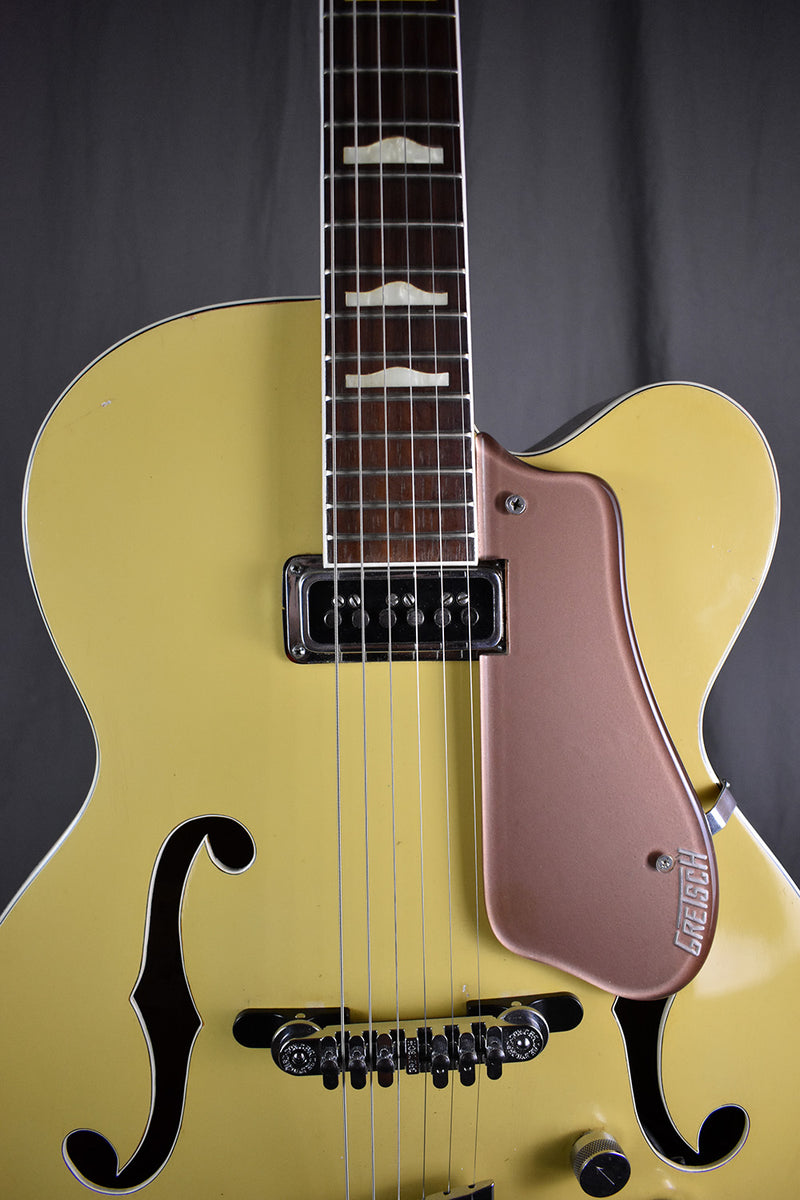1956 Gretsch 6189 Streamliner Bamboo Yellow/Copper Mist – Telluride ...